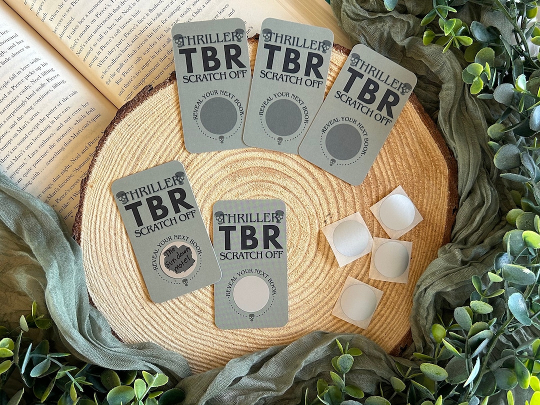 TBR Scratch off Card Thriller Horror Book Mystery to Be Read TBR Jar ...