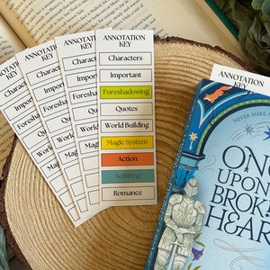 Annotation Key Bookmark for Tabs | Guide | Fantasy, Romance, Thriller ...