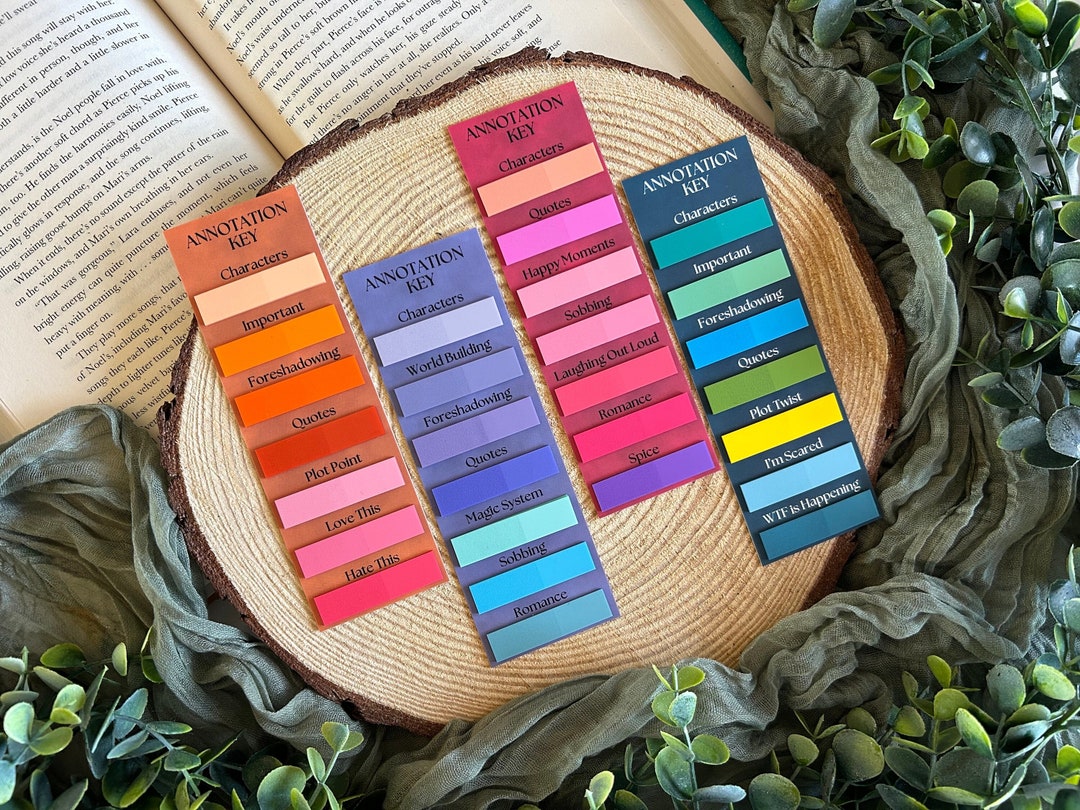 Annotation Bookmark With Tabs | Fantasy, Romance, Thriller, Horror ...
