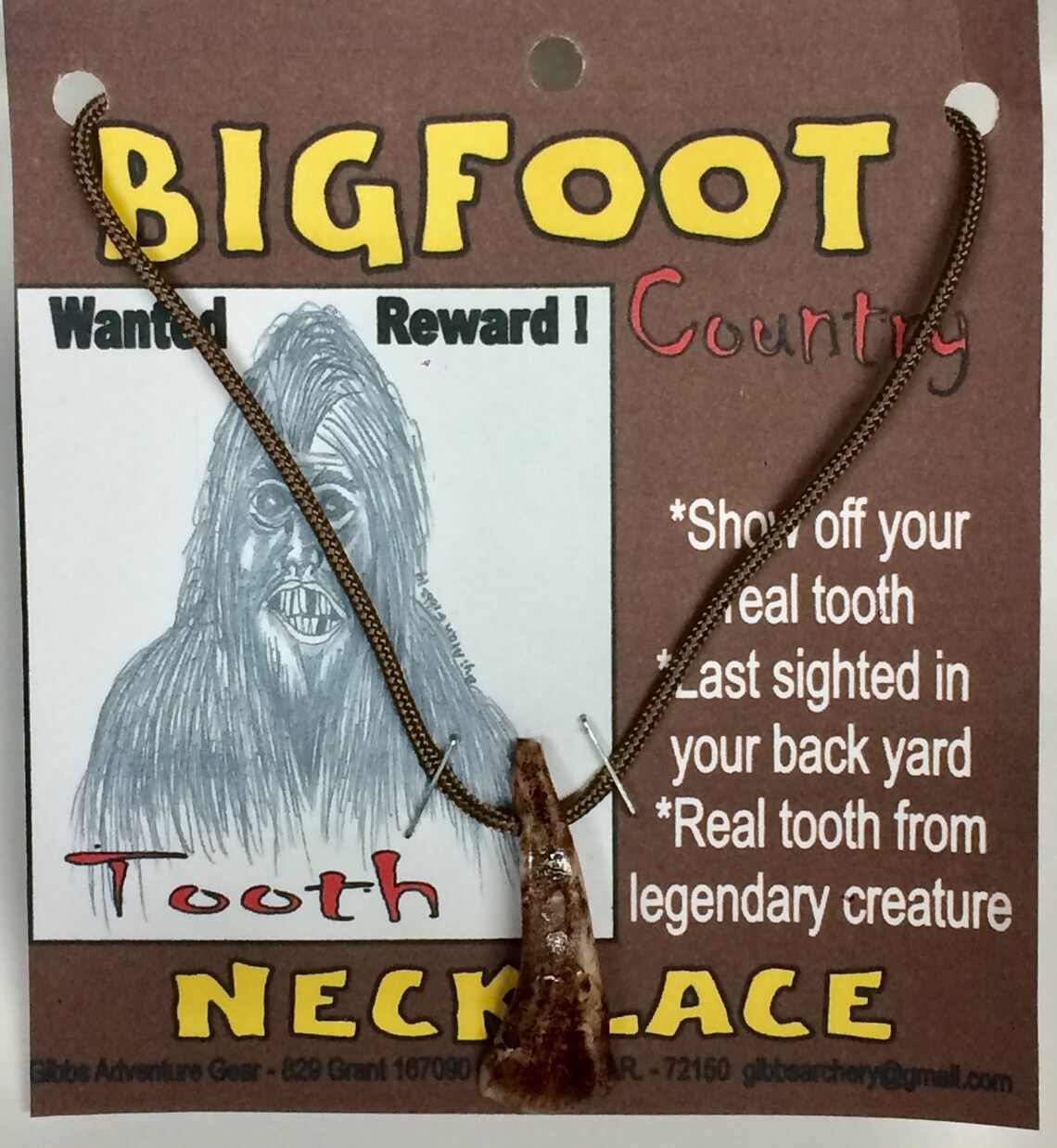 Bigfoot Tooth Necklace | Etsy