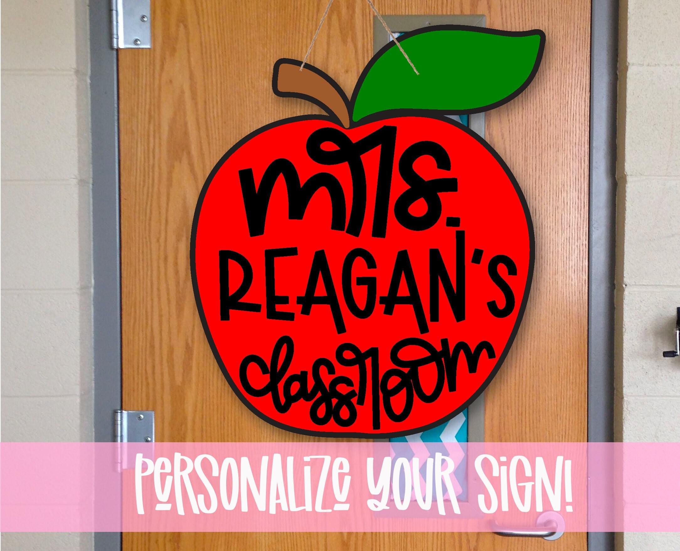 Teacher Name Sign Teacher Appreciation Gift Personalized - Etsy