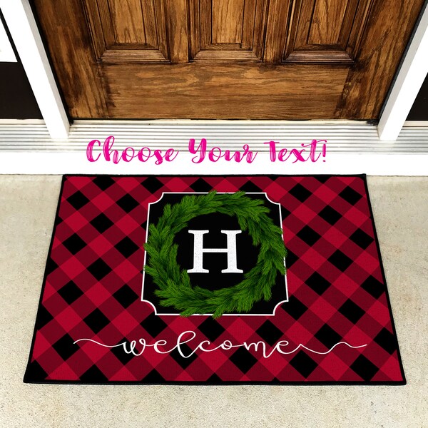 Buffalo Plaid Mat - Etsy