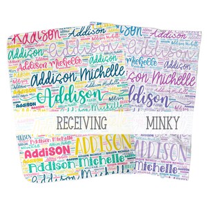 Personalized Baby Blanket - Minky Baby Blanket - Baby Milestone Blanket ...