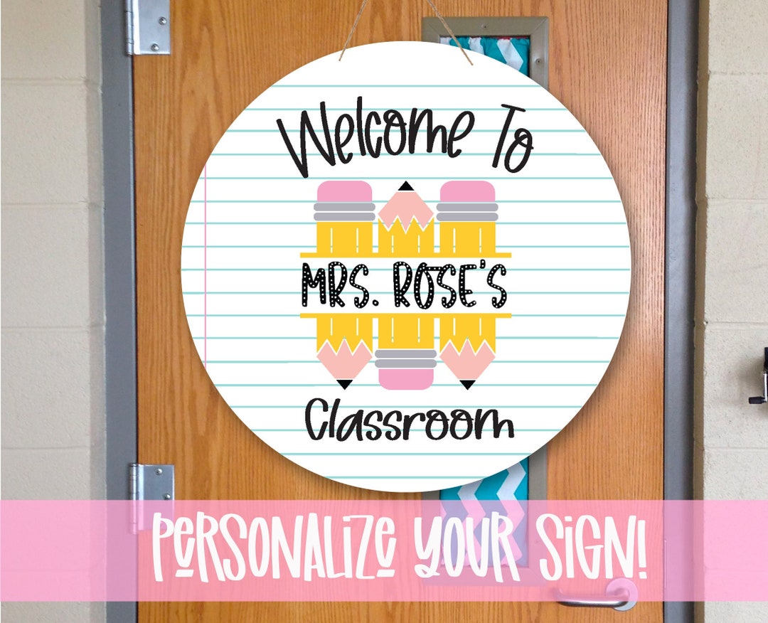 Teacher Name Sign Teacher Appreciation Gift Personalized Teacher ...