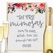 Printable Bridal Shower Sign but First Mimosas Sign 8x10 | Etsy