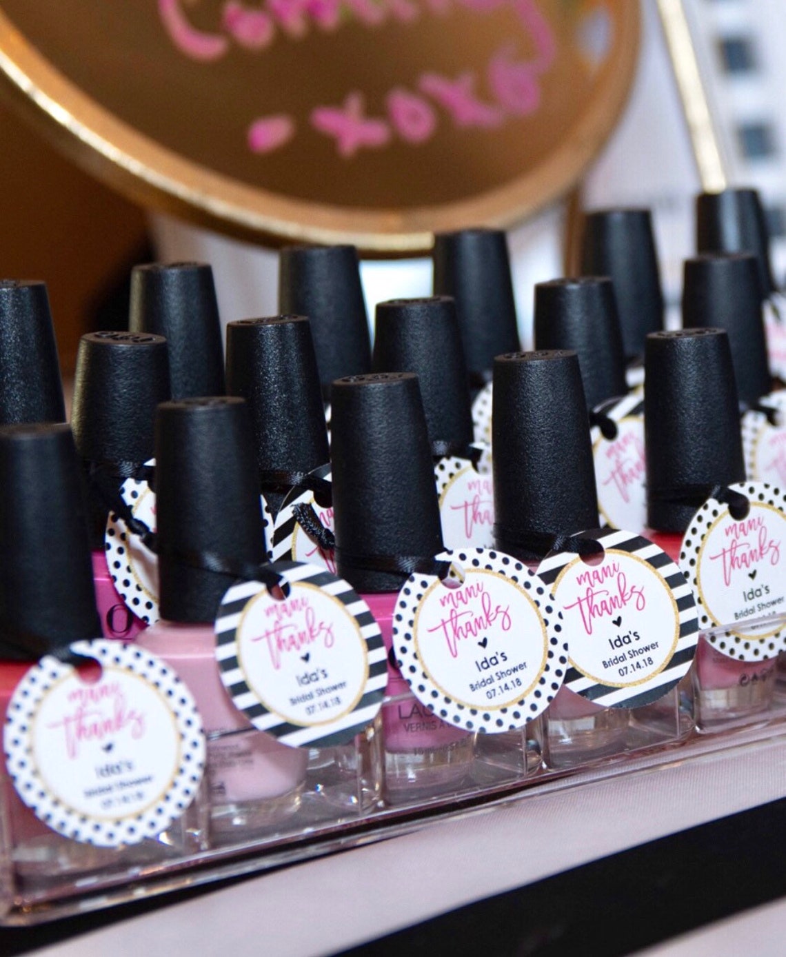 Mani Thanks Personalized Tags Mini Nail Polish Tags Bridal - Etsy