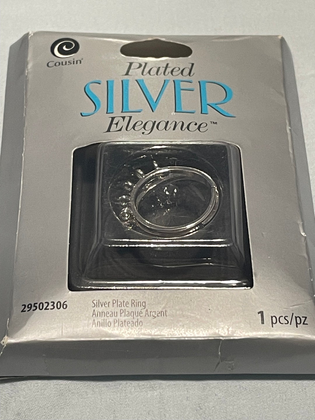 Cousin Silver Plate Ring Plated Silver Elegance Jewelry Making Supplies ...