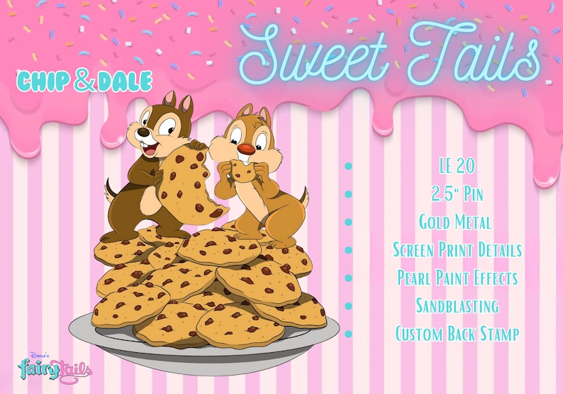 Sweet Tails Shop Chip and Dale Disney Fantasy Pin - Etsy