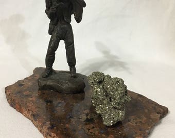 Gold miner figurine | Etsy