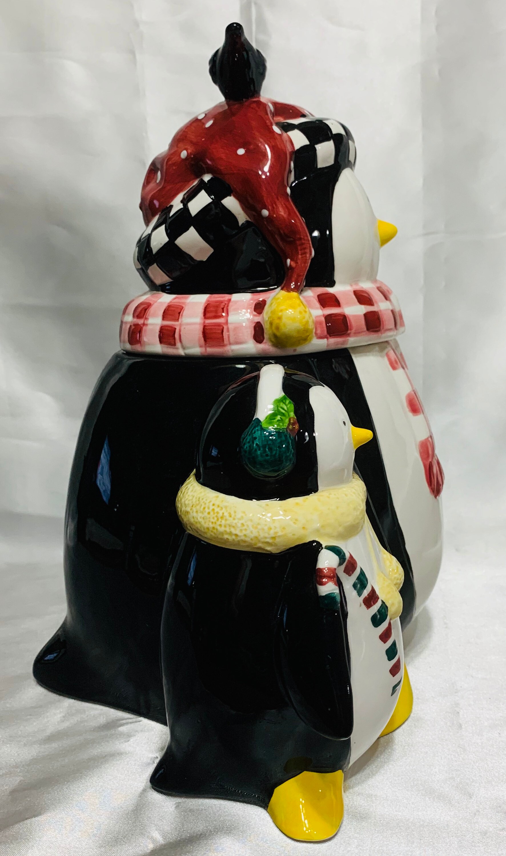 Sakura China Penguins Cookie Jar Debbie Mumm. | Etsy