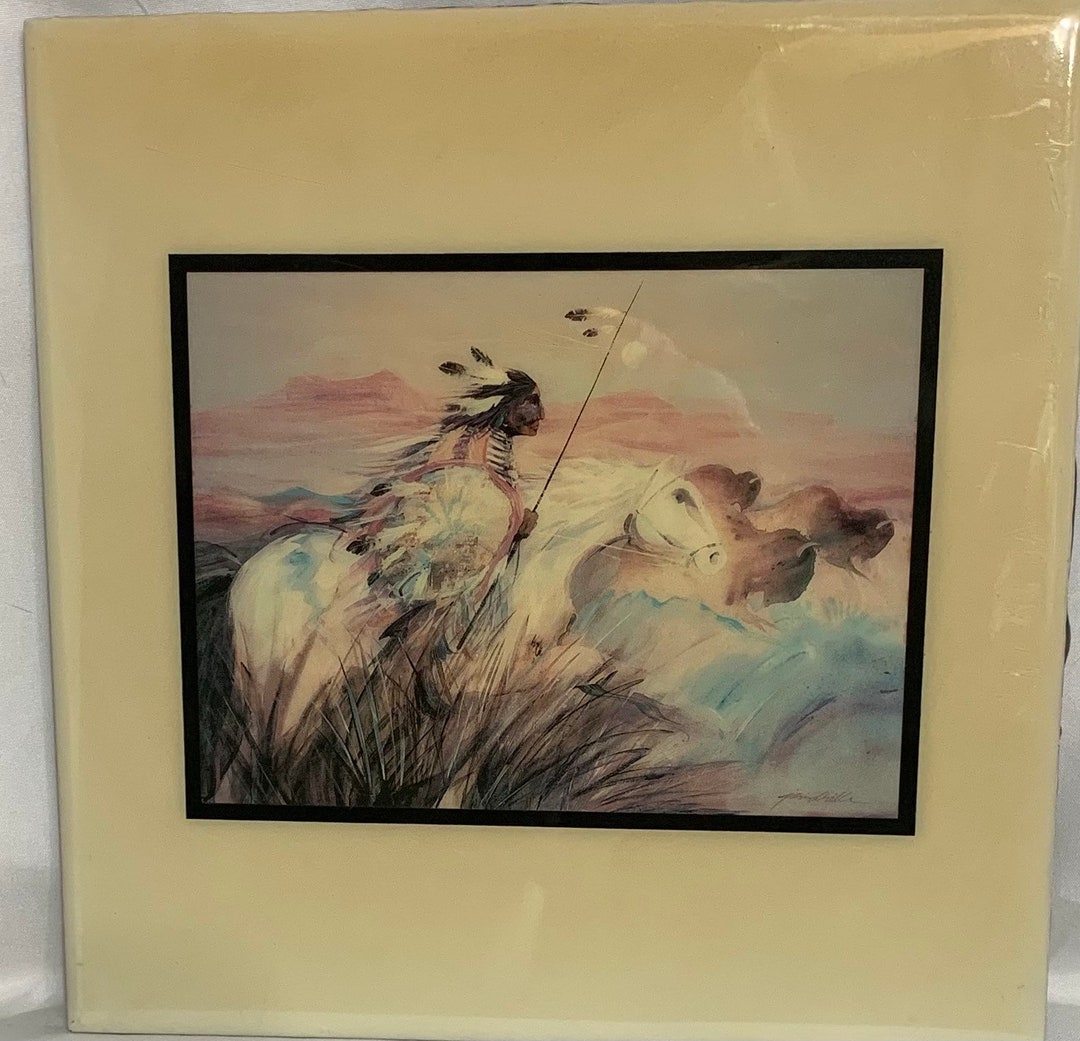 Mystic Rider Glazed Display Tile, David Prindiville, Circa 1980's. - Etsy