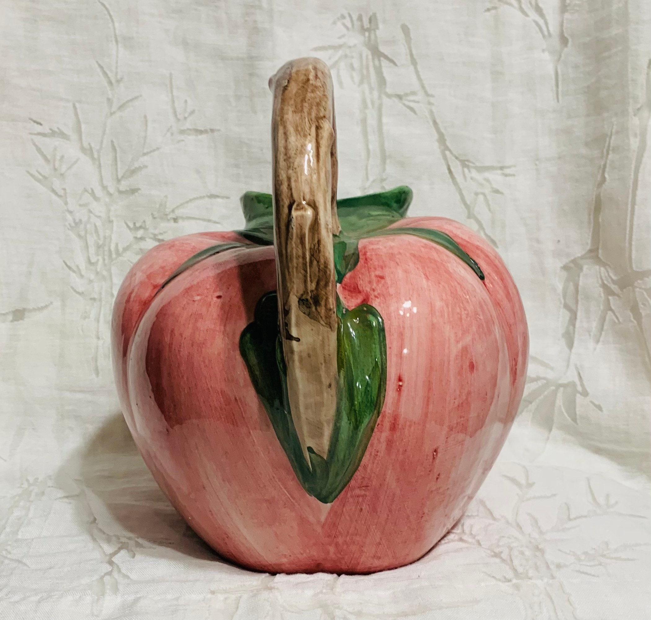 Ceramic Tomato Pitcher/vase, Bassano, Made in Italy. NOTE: Please Read ...