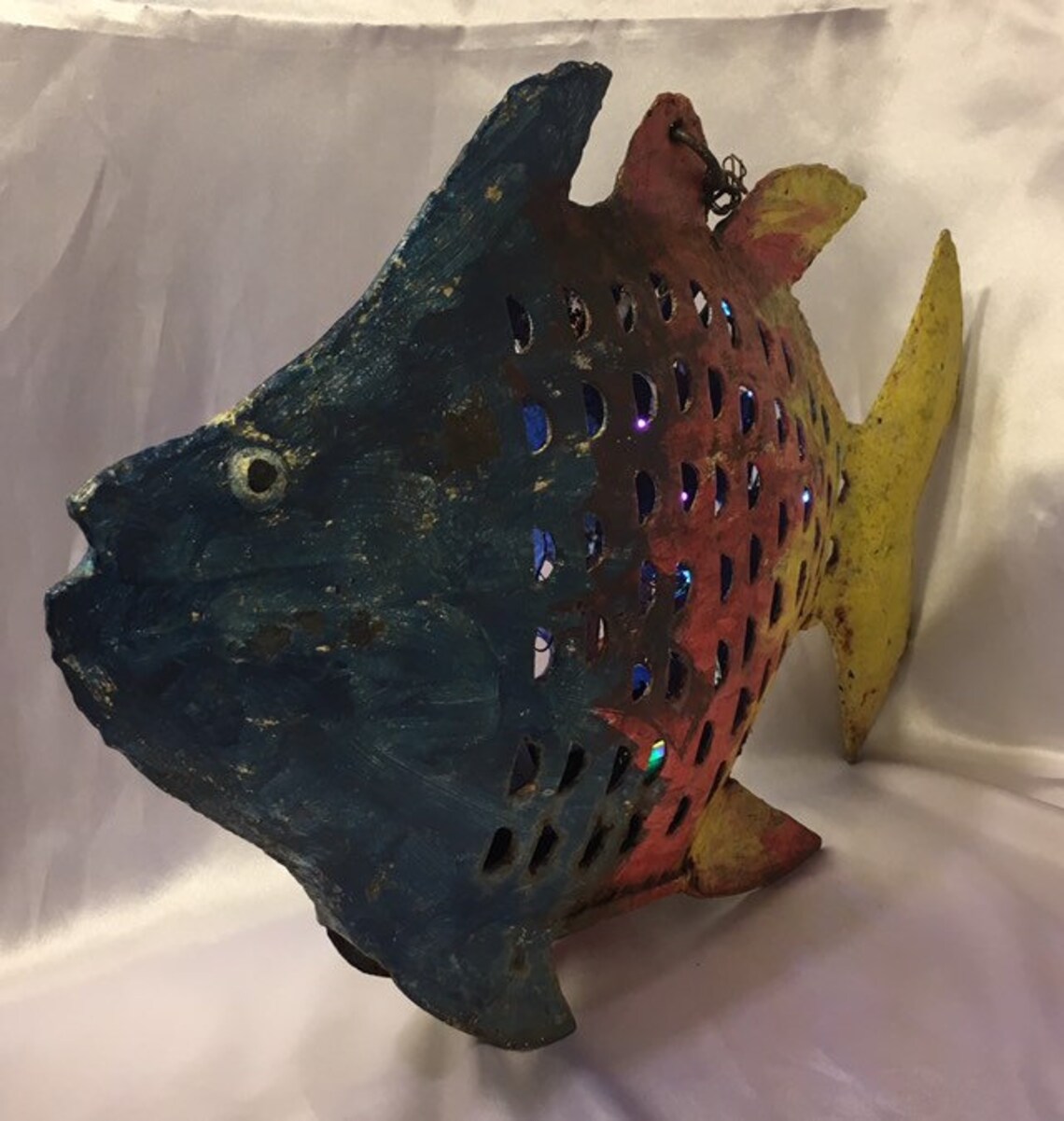 Large Hand-tooled Metal Fish. One-of-a-kind NOTE: Please Read - Etsy