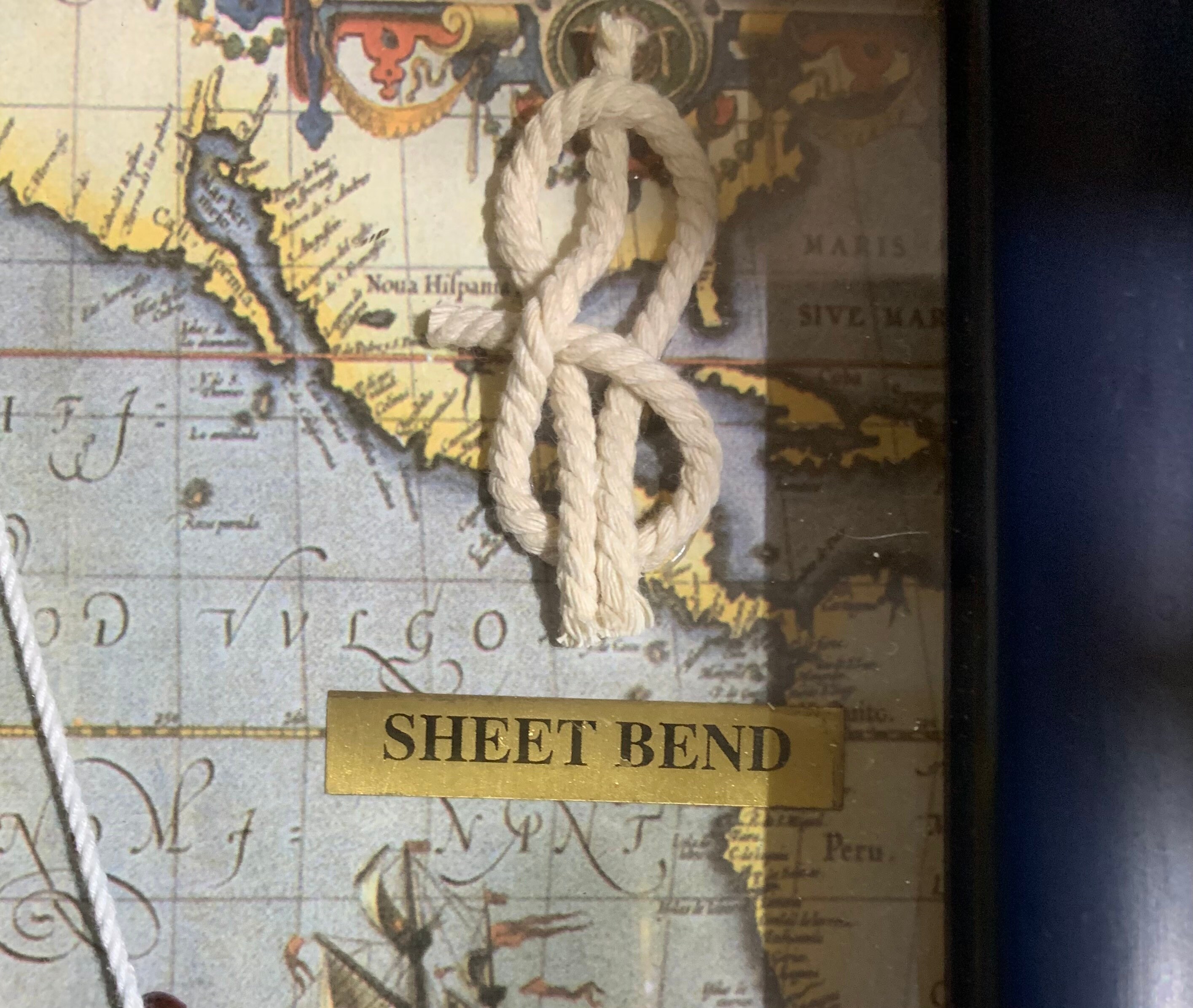 Ship / Boat Knots Sailor Nautical Wall Display Hardwood Shadow Box ...