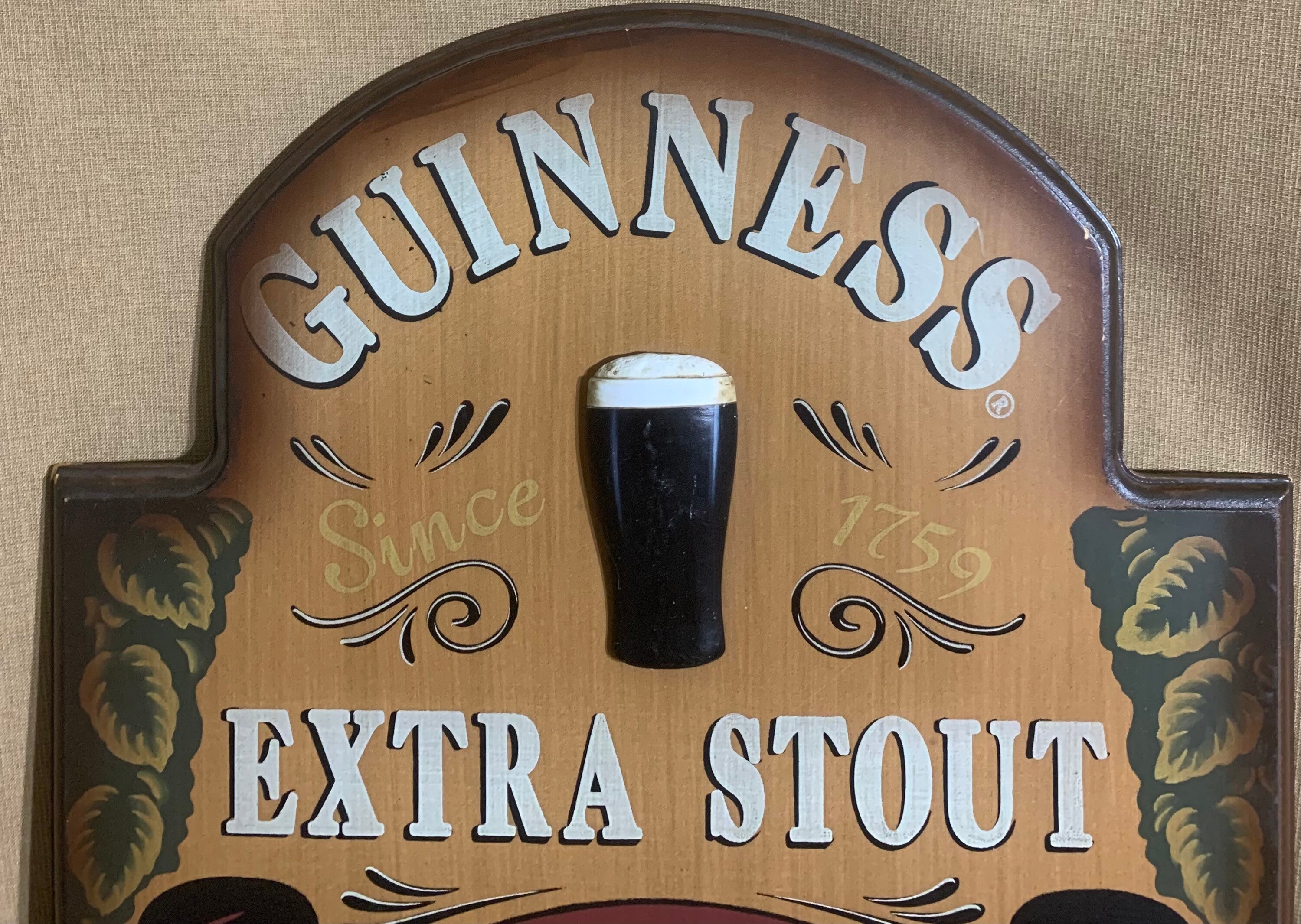 Guinness Extra Stout Beer Wood Sign. NOTE: Please Be Sure to - Etsy