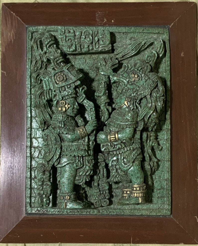 Mayan / Aztec 3D Wall Art Circa 1980's Mexico. NOTE: - Etsy