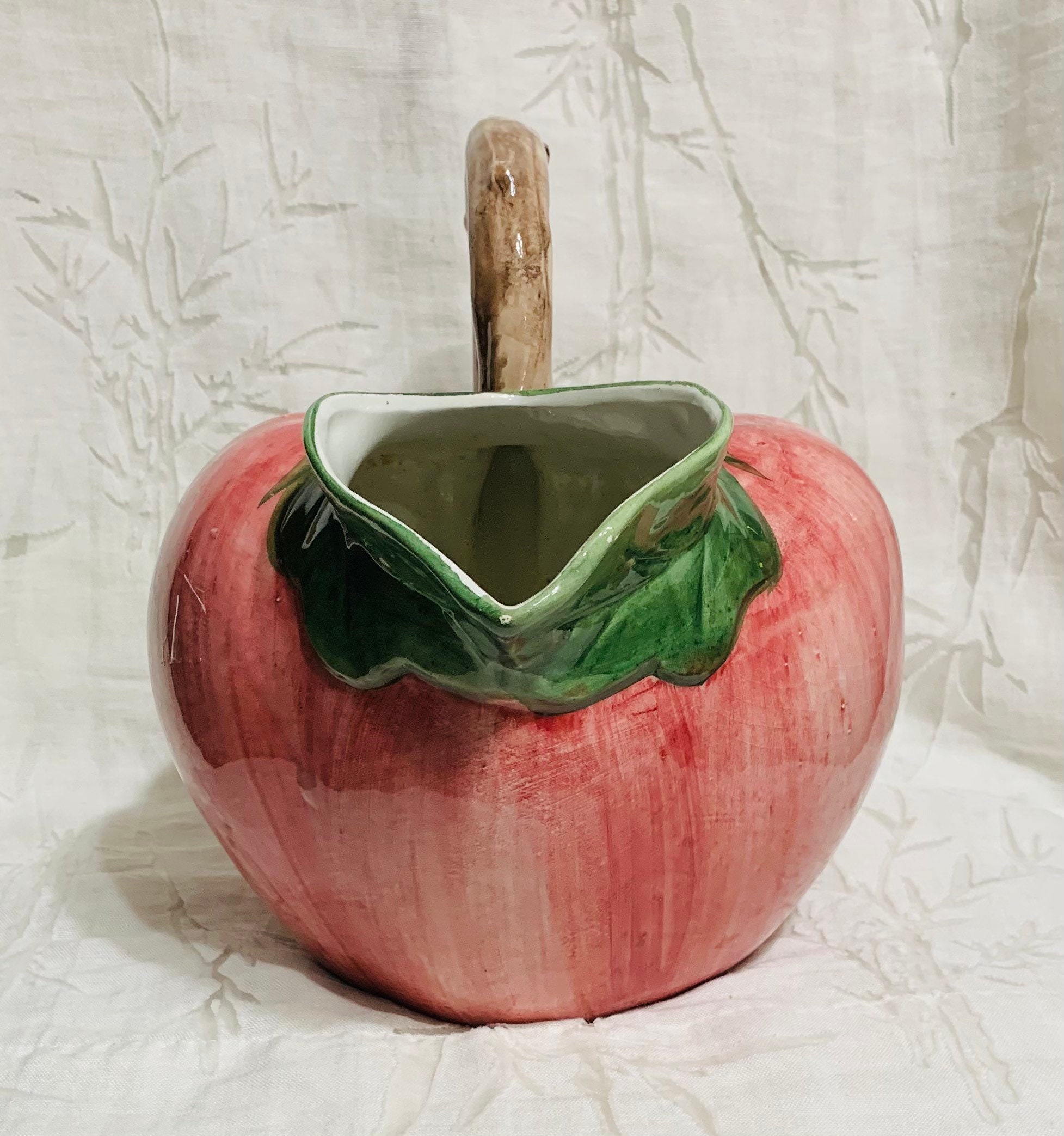 Ceramic Tomato Pitcher/vase, Bassano, Made in Italy. NOTE: Please Read ...