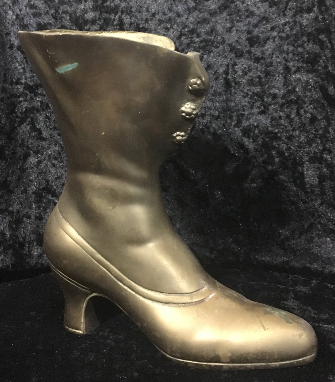Victorian-Style Solid Brass Ladies Boot Leonard Silver | Etsy