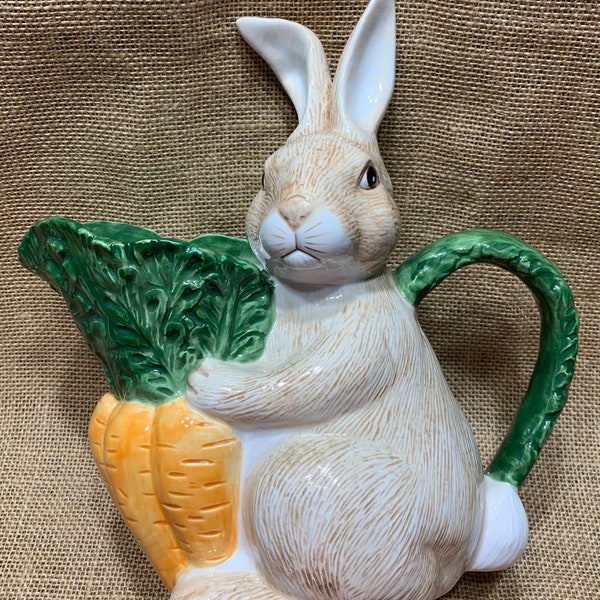 Rabbit Pitcher - Etsy