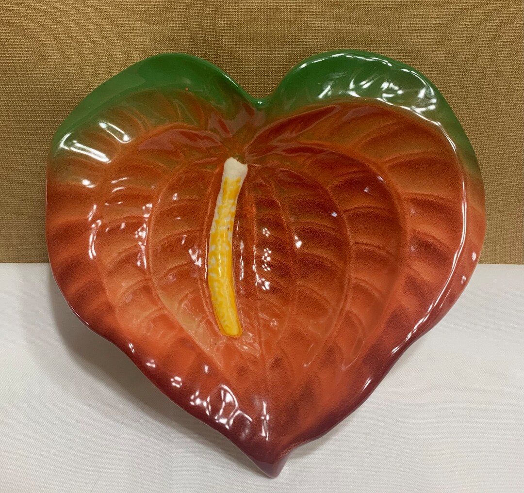 Ceramic Hibiscus Flower Tray, Tropical Clay, Hawaii. - Etsy