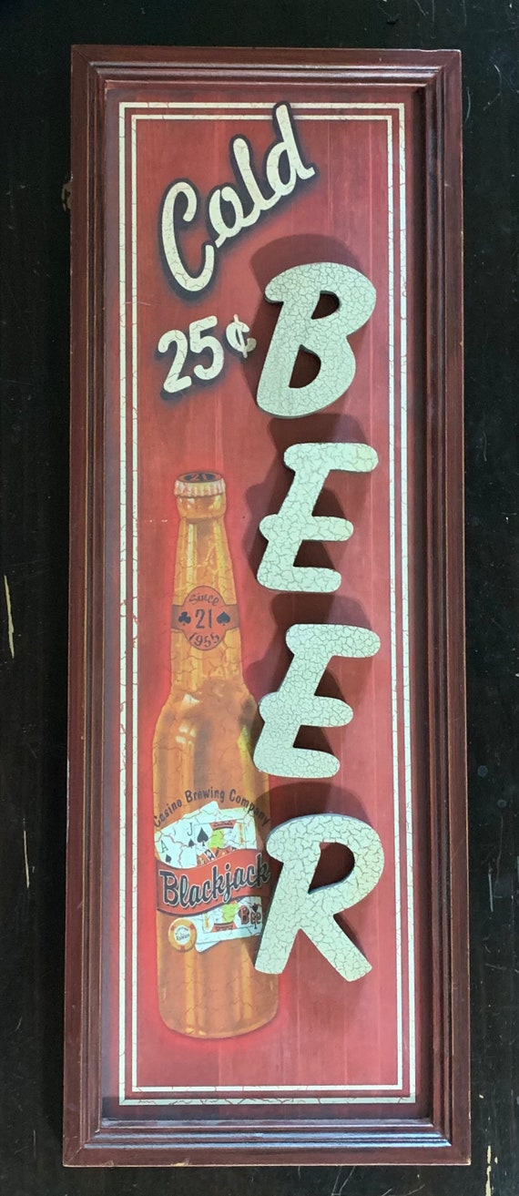 Cold Beer Blackjack Casino Brewing Company | Etsy