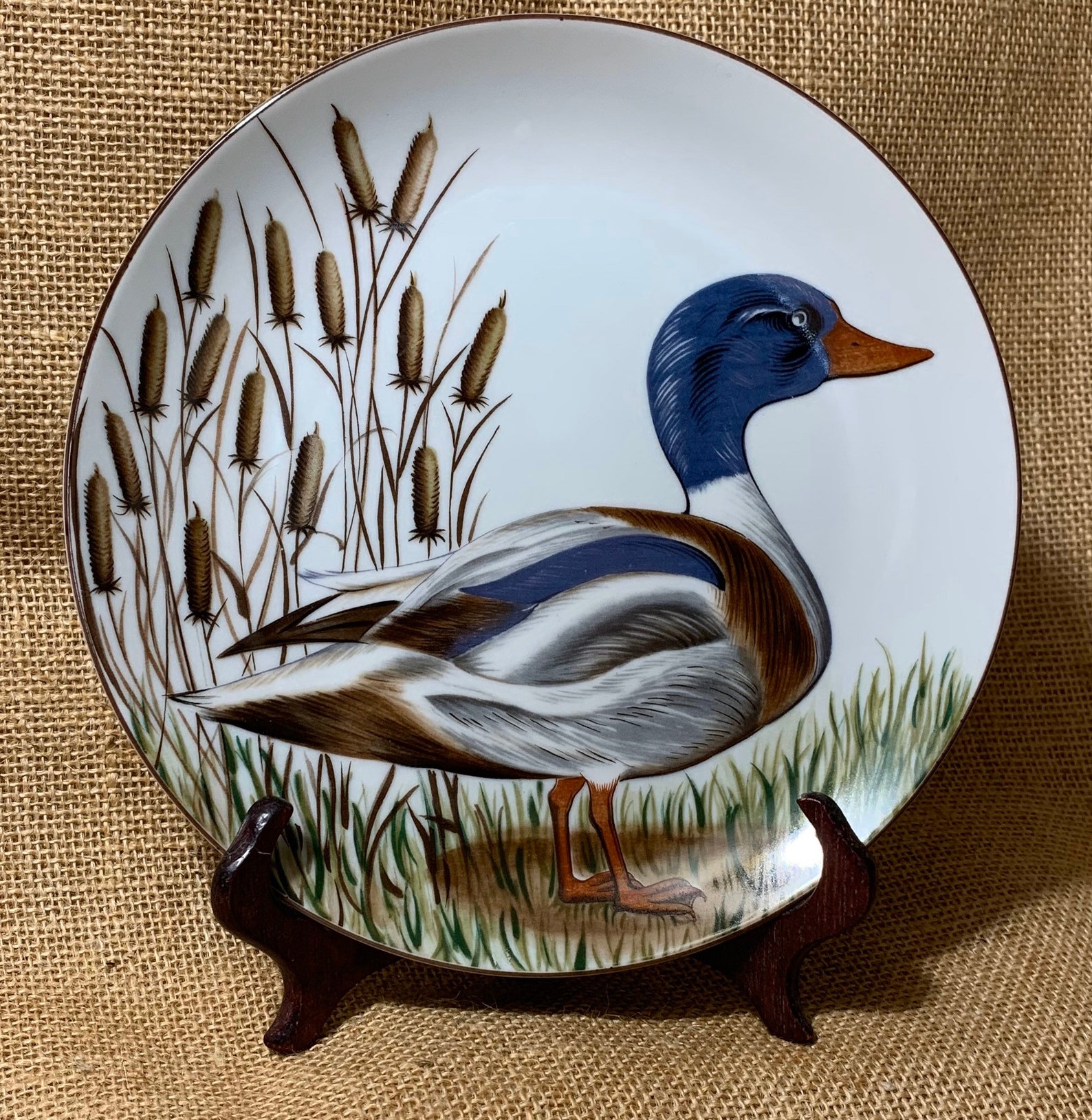Set of (4) Collectible Duck Plates, Taste Seller, Nancie Goldstein ...