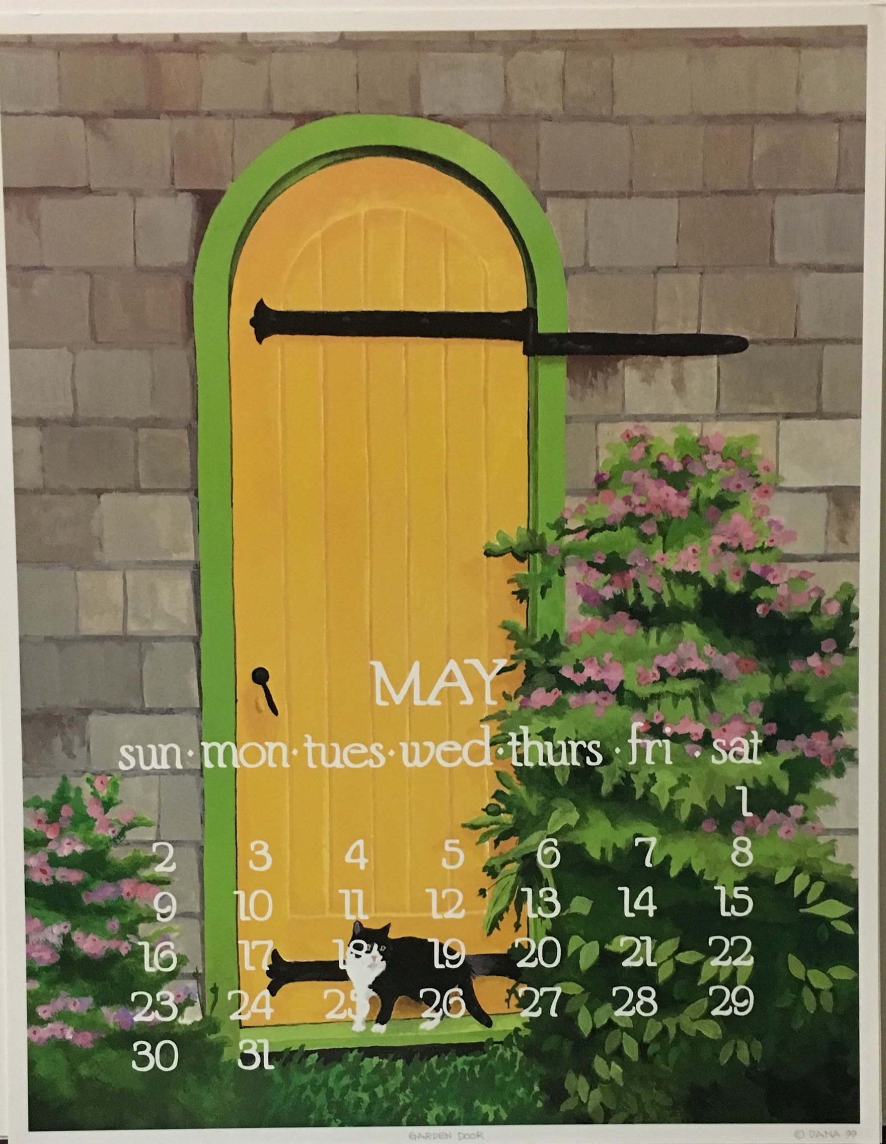 The 1999 Abacus Calendar by Dana Heacock. | Etsy