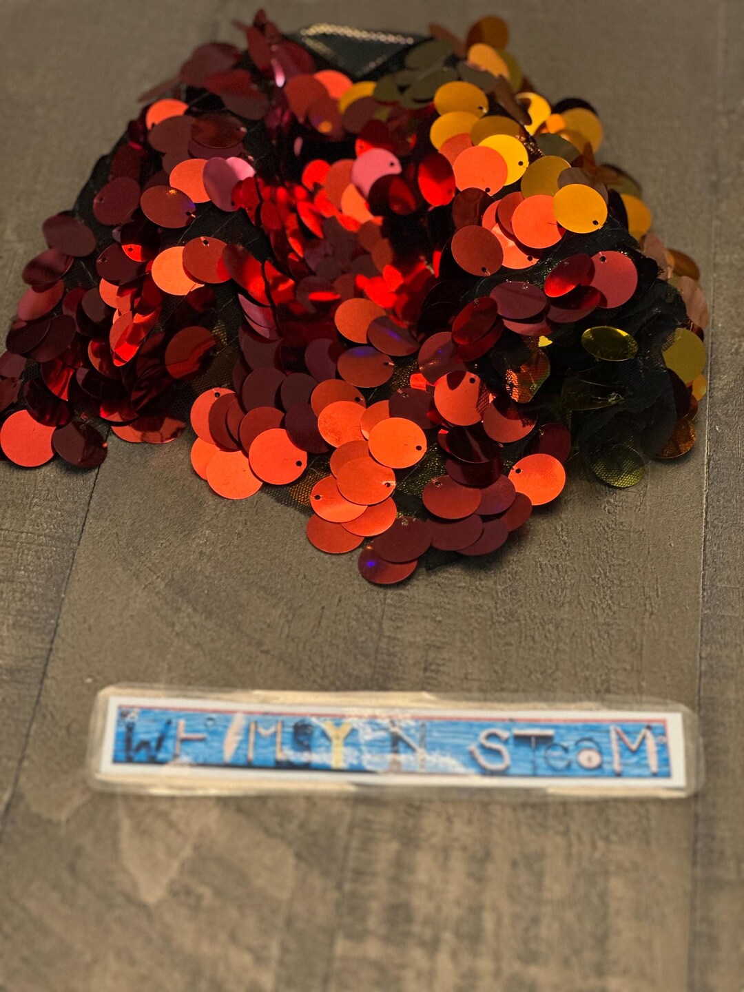 Sequin Rope Dart Flag, Removable, FLAG Only, Orange, Red, Yellow, Gold ...