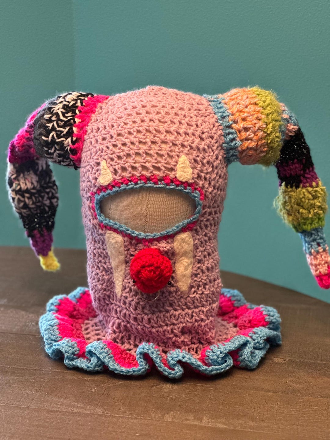 Festival RAVE JESTER Hat, Lil Bianca, Ready to Ship, One Size Fits Most ...