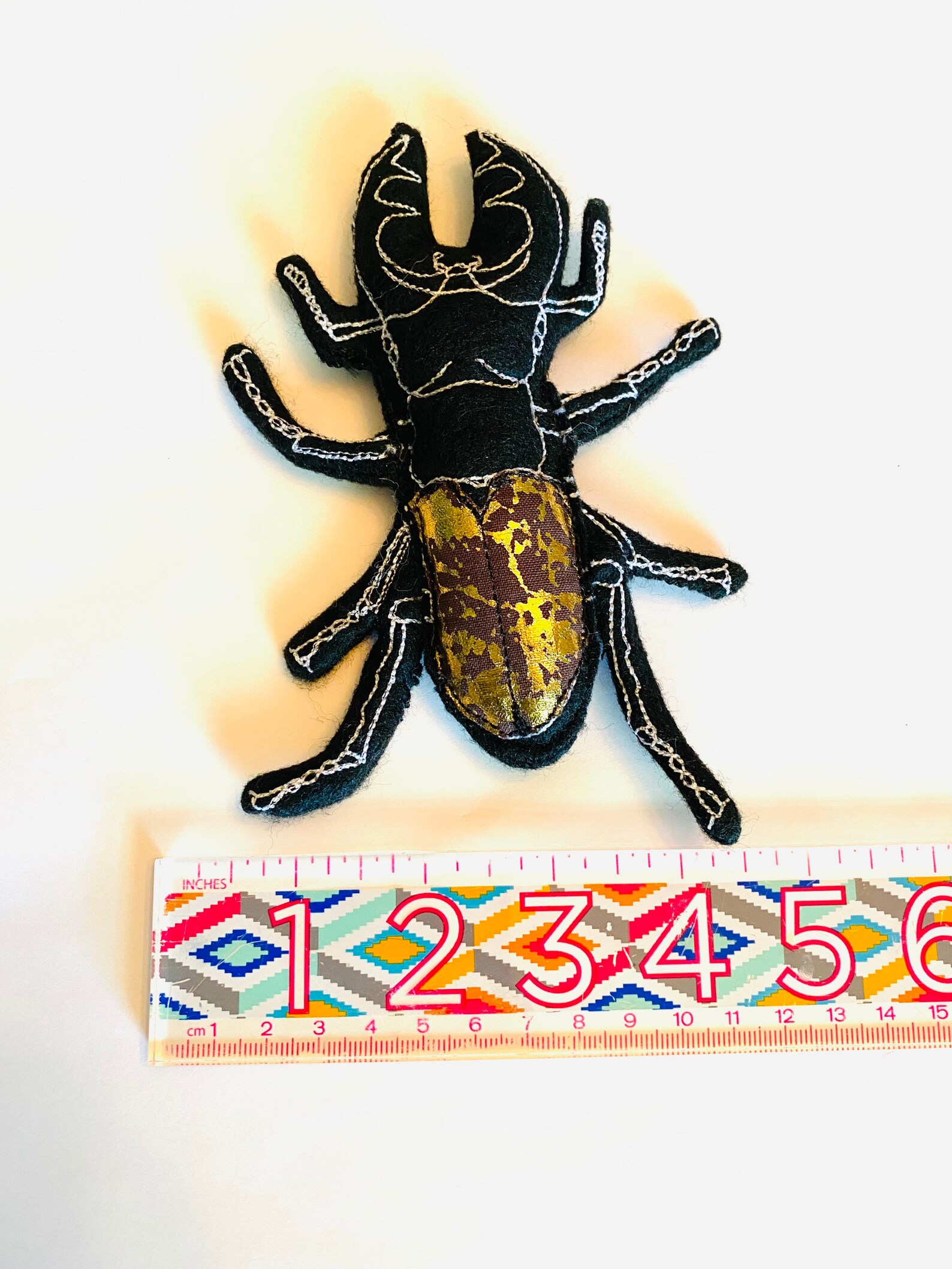 Stag beetle soft toy 6 x 4 great for imaginative play | Etsy