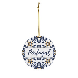 Ceramic Ornament Personalized Portugal Christmas Tree Ornament ...