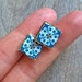 Portugal Antique Tile Stud Earrings Small Square Tiles Studs - Etsy