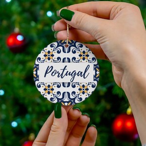 Ceramic Ornament Personalized Portugal Christmas Tree Ornament ...