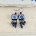 Turkish Tile Blue Red Drop Earring Natural Raw Stone Lapis - Etsy