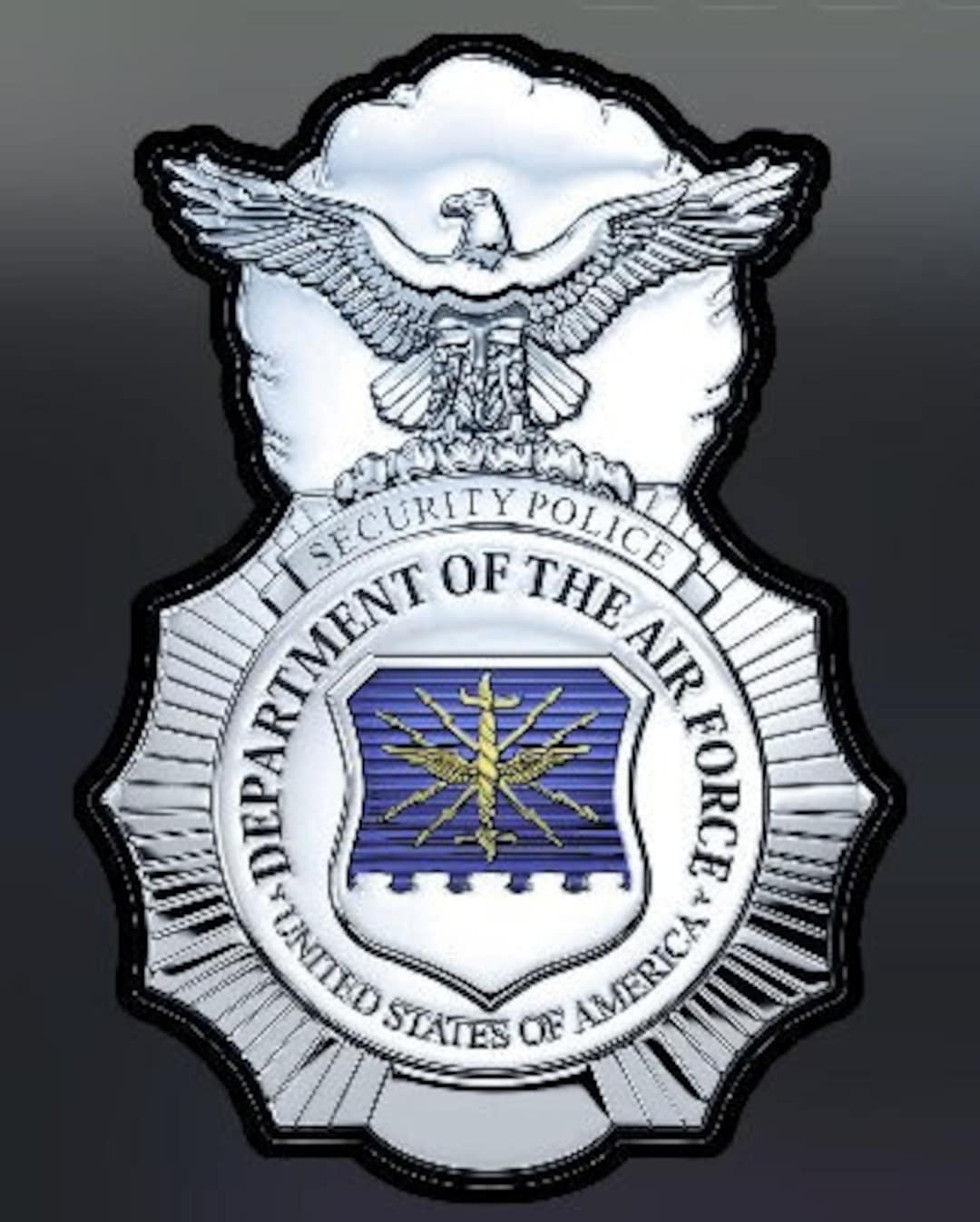 USAF SF Security Forces Badge Decal - Etsy