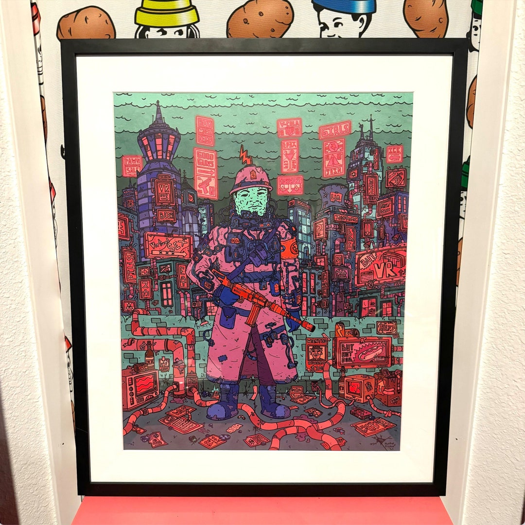 Soldier of the Electric Federation-(20x24) Hunter Freese Framed Artwork ...