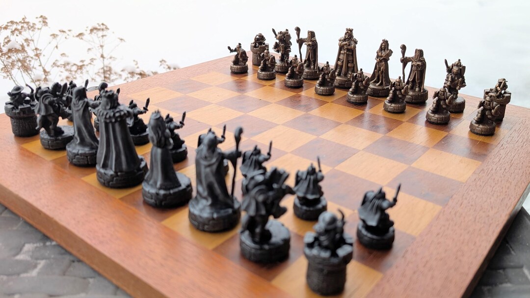 Medieval Fantasy Humans Chess Set (pieces Only. Board Not Included ...