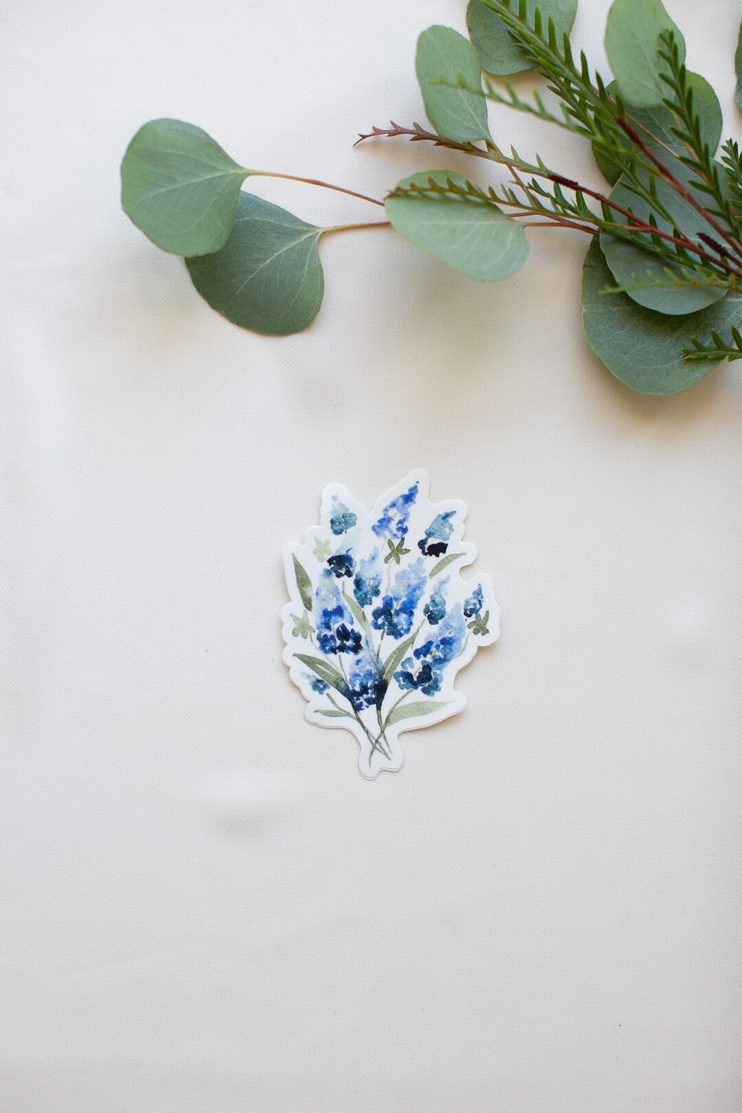 Bluebonnet Vinyl Stickers Texas Sticker Watercolor Art - Etsy
