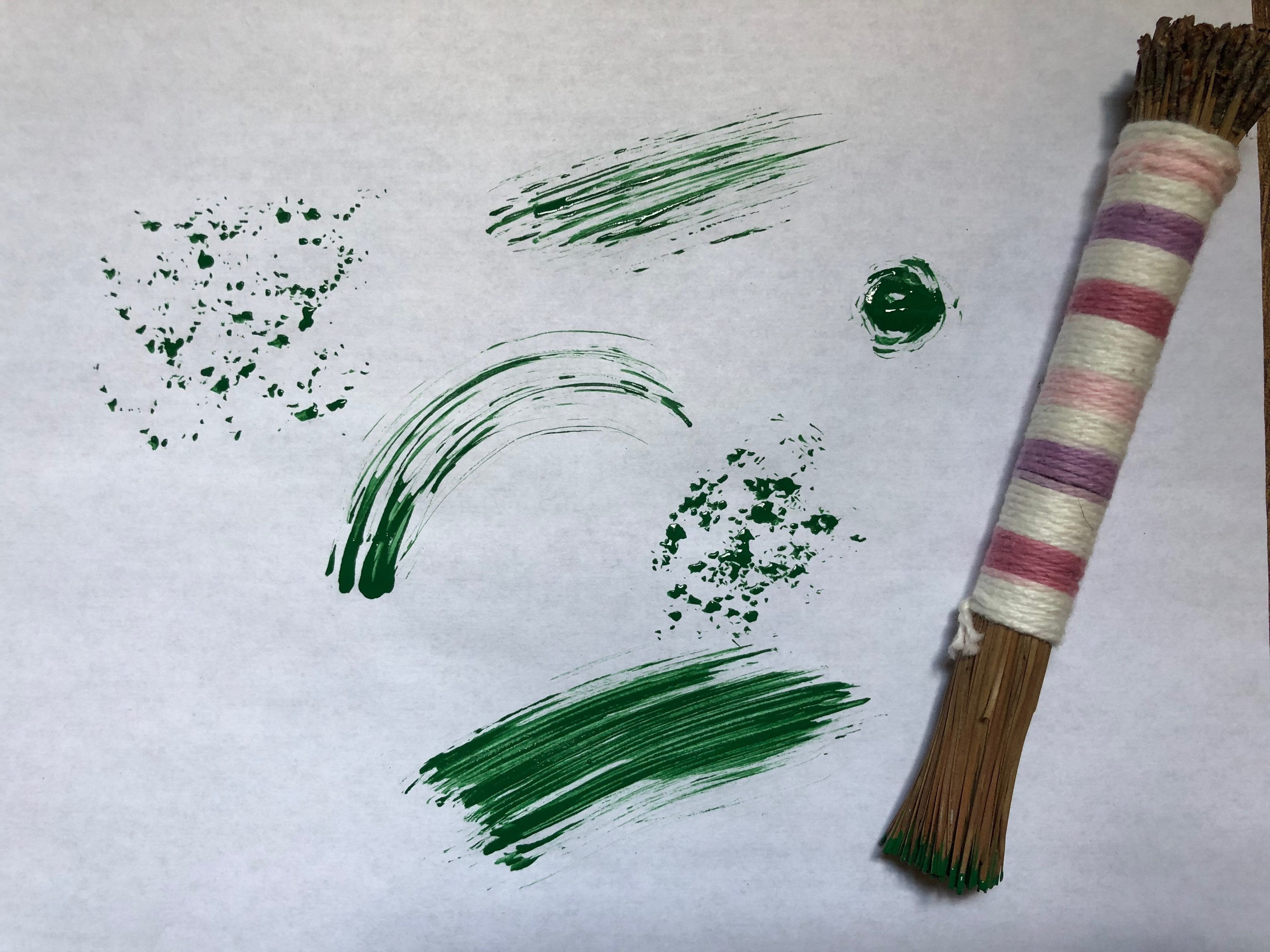 Pine Needle Hand Brooms broom Painting Texture - Etsy Israel