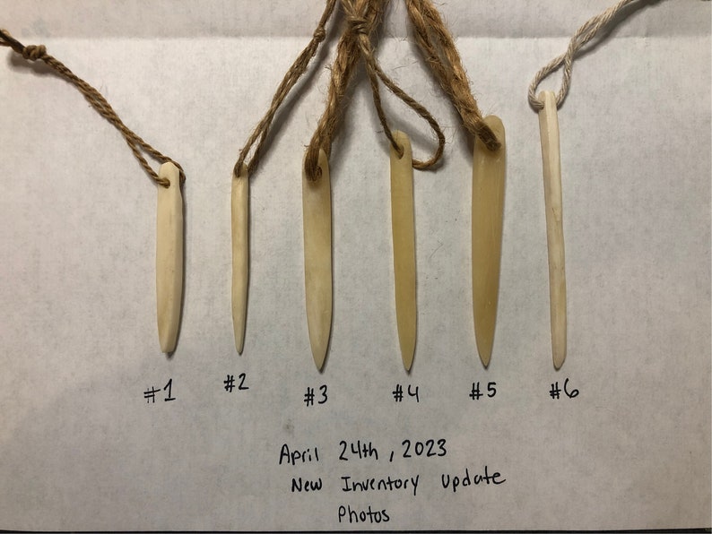 Handmade Deer Leg Bone Needles 4/23/2023 Update - Etsy