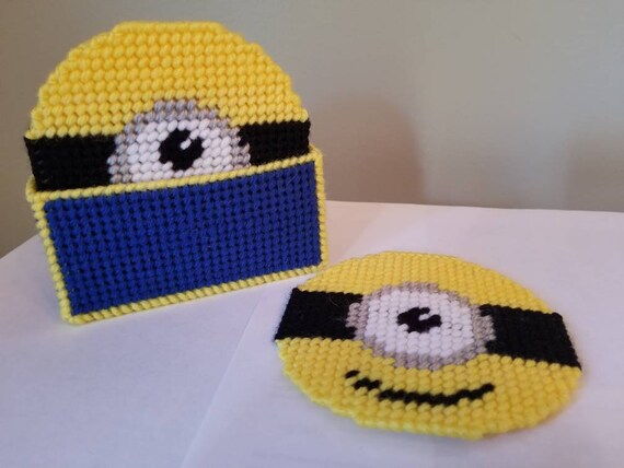 Minion 4 Coaster Set - Etsy