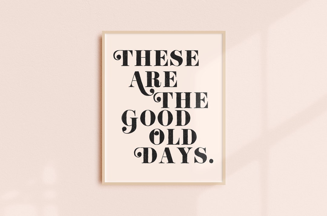 Good Old Days 8x10 Print - Etsy