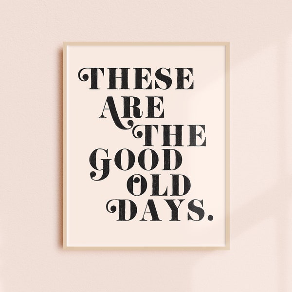 Good Old Days - Etsy
