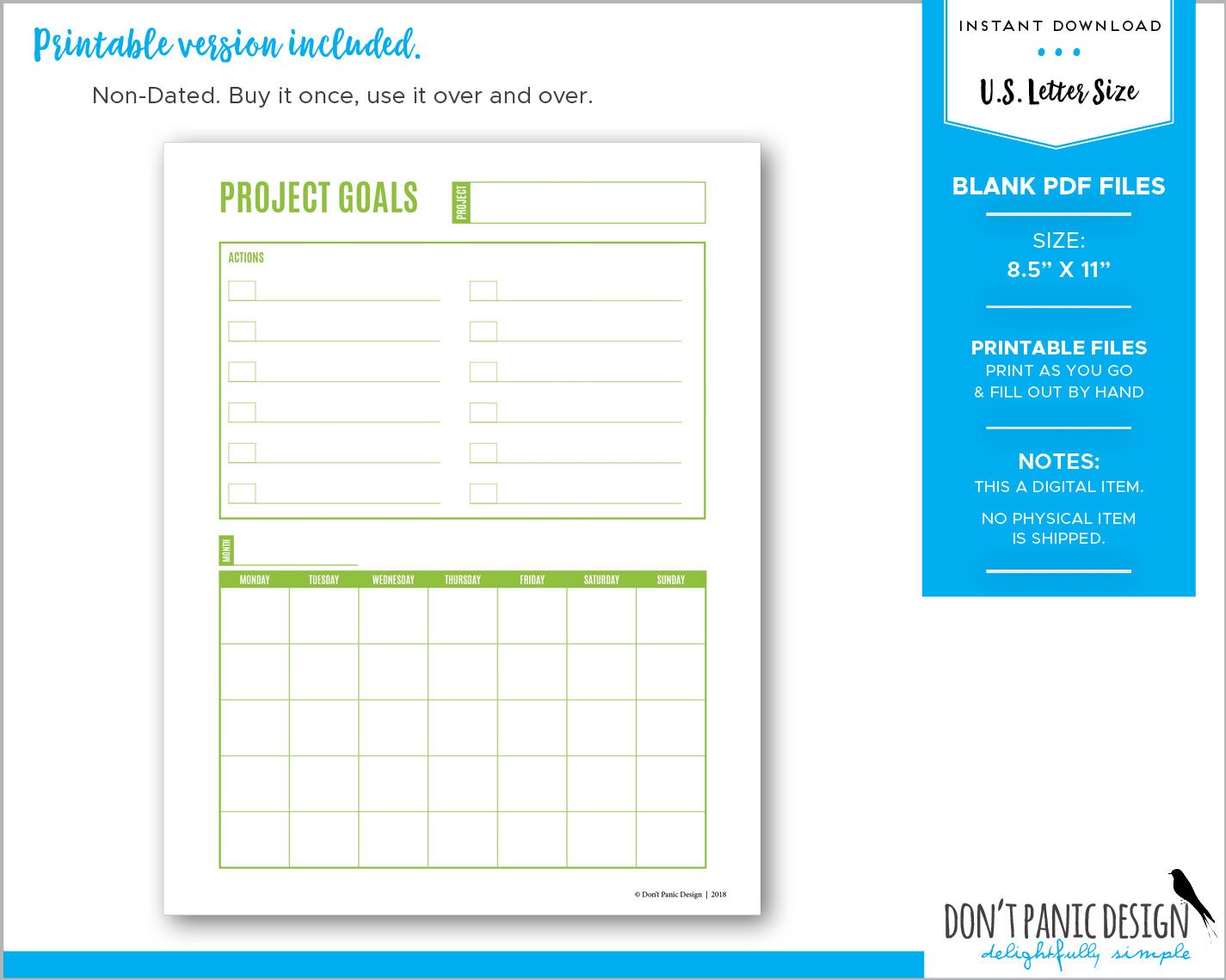 Printable Project Planner Bundle Project Map Brain Dump, Project ...