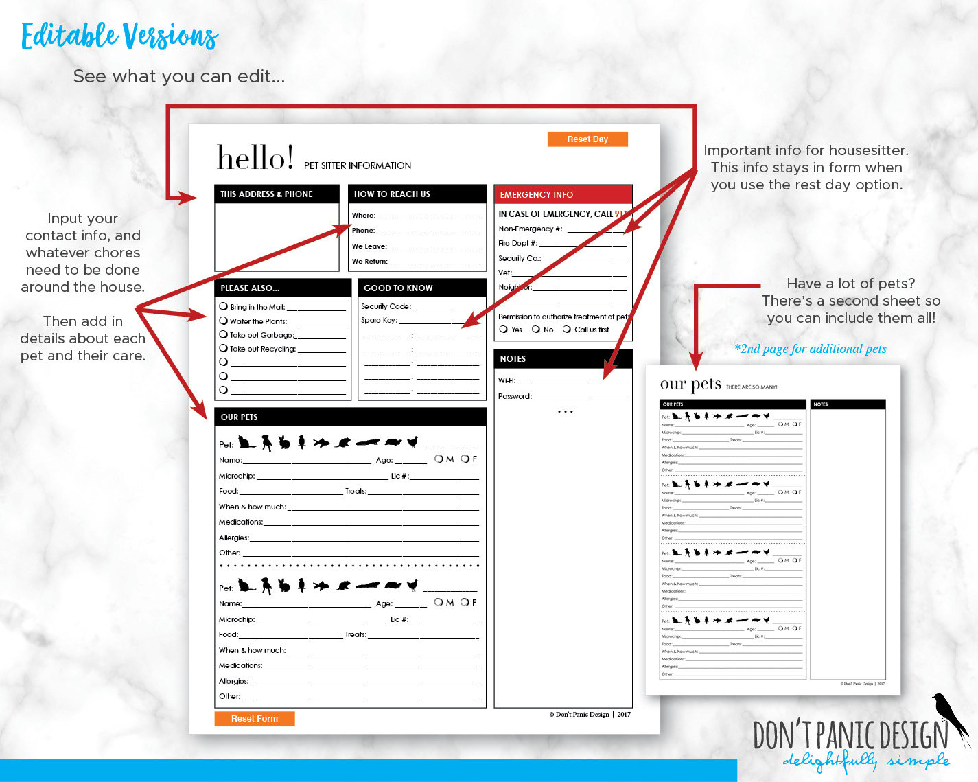 The Better Pet Bundle EDITABLE Organizing Binder Pages - Etsy