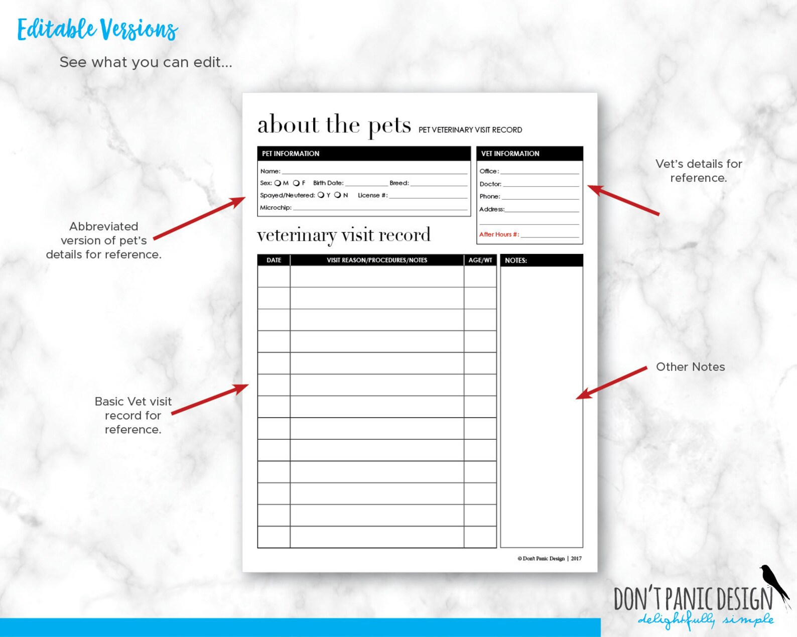 The Better Pet Bundle EDITABLE Organizing Binder Pages - Etsy