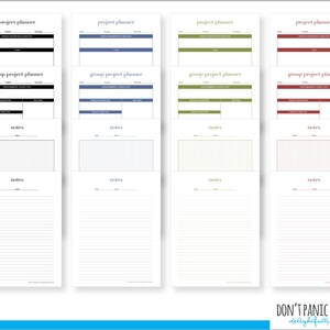 Student Planner Pages With Minimalist Design, for Homeschool or Online ...