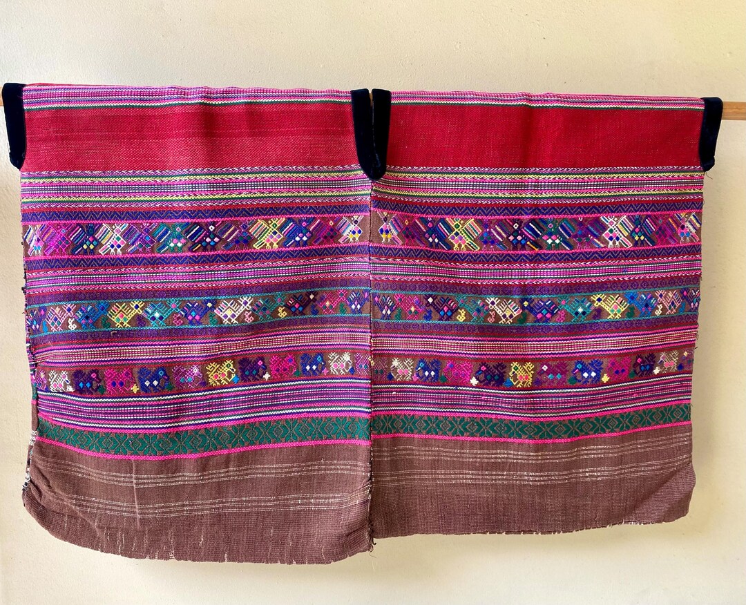 Vintage Mayan Guatemalan Ceremonial Textile Huipil Poncho From Comalapa ...