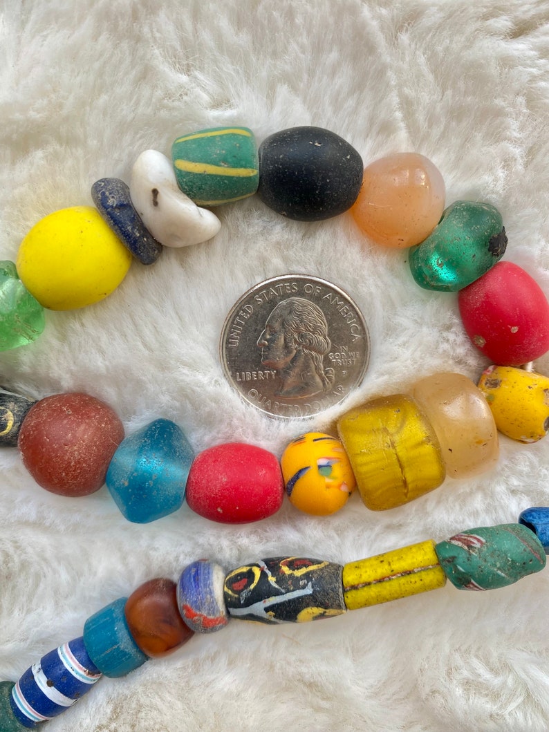 Rare Antique Assorted Venetian African Vaseline, Mosaic, Millefiori ...