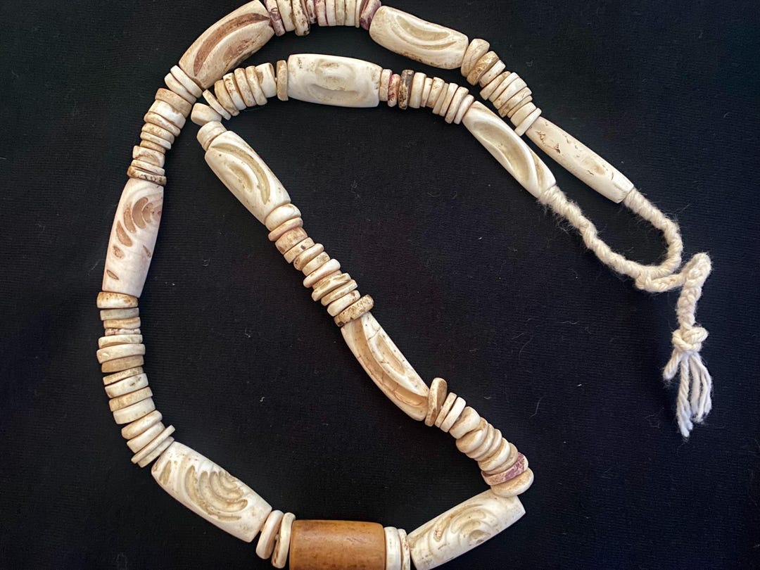 RARE!! Antique Conch Shell Bead Necklace From Nagaland - Etsy